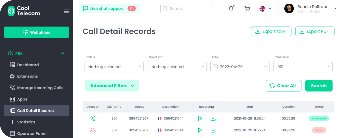 The call center software 100% configurable online - Cool Telecom